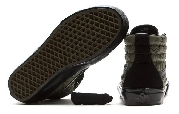 VANS Sk8-hi High Top Sneakers - Black/green