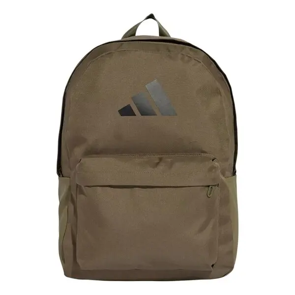 Adidas Classic 3 Bar Logo Backpack - Olive Strata/black