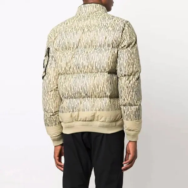 Stone Island Camouflage Print Down Jacket
