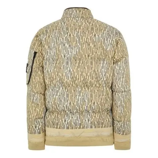 Stone Island Camouflage Print Down Jacket