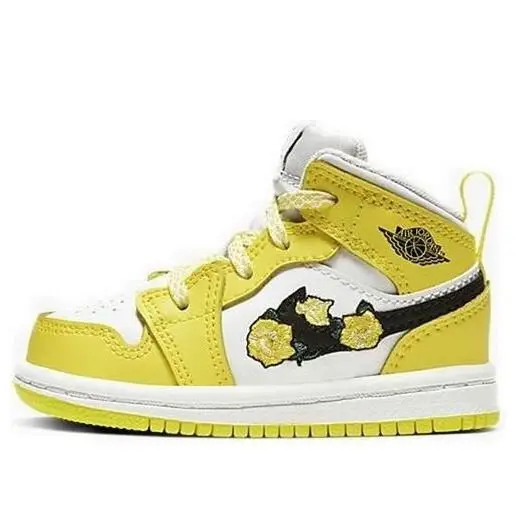 JORDAN Air 1 Mid Se "rose Patch Dynamic - Yellow