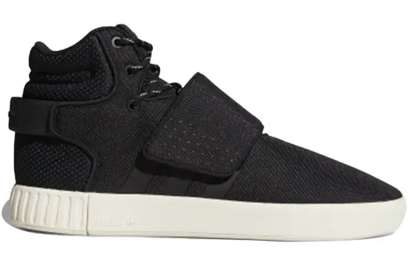 Adidas Tubular Invader Strap Mid Top Sneakers - Black