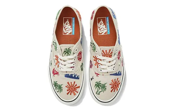 VANS Authentic Low Top Casual Skate Shoes - White