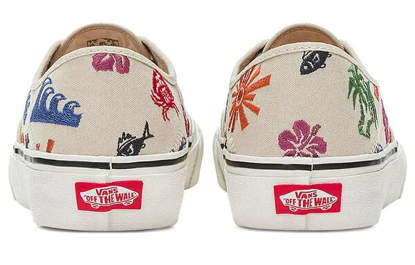 VANS Authentic Low Top Casual Skate Shoes - White
