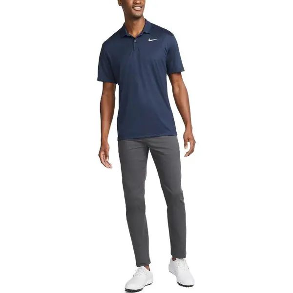 Nike Dri-fit Victory Golf Polo Shirt 'navy - Obsidian/white