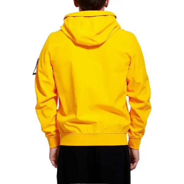 Stone Island Logo Patch Hooded Zip-up Jacket