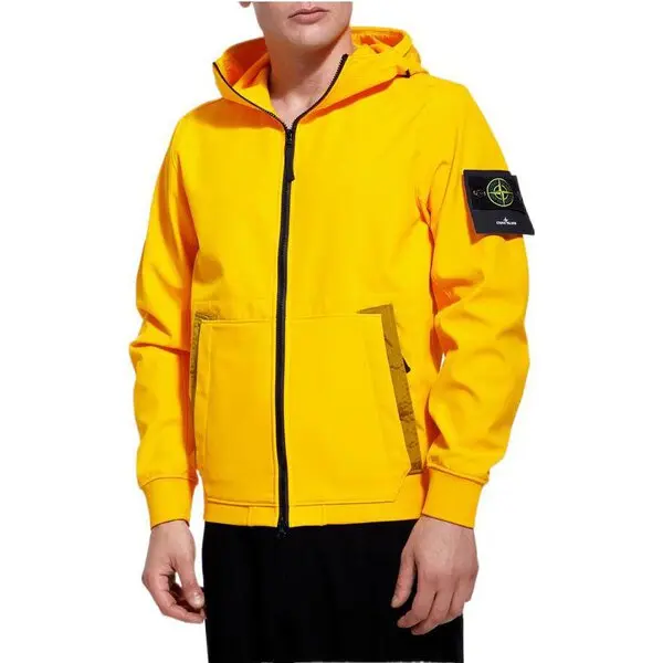 Stone Island Logo Patch Hooded Zip-up Jacket
