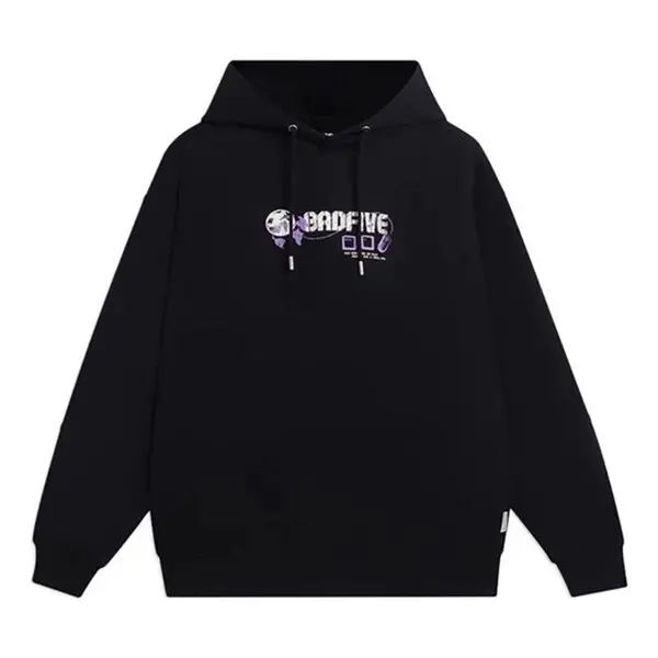 LI-NING Badfive Hoops Graphic Hoodie - Black/multi-color