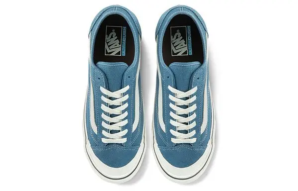 VANS Style 36 Decon Sf Salt Wash Navy Low Top Sneakers - Blue/white
