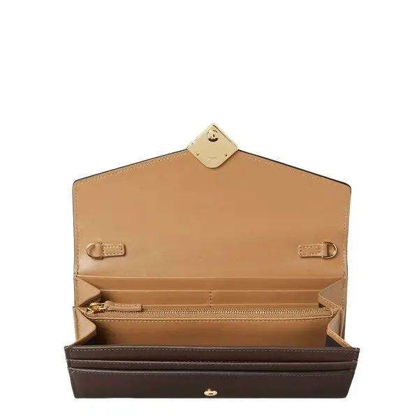 Fendi Ff Diamonds Continental Wallet With Chain