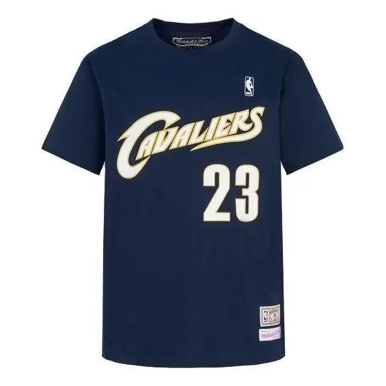 Mitchell & Ness X Nba Cleveland Cavaliers T-shirt 'lebron James 23 - Navy