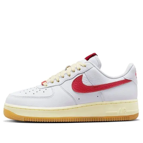 Nike Force 1 '07 Lace-up Sneakers - White/red/gum