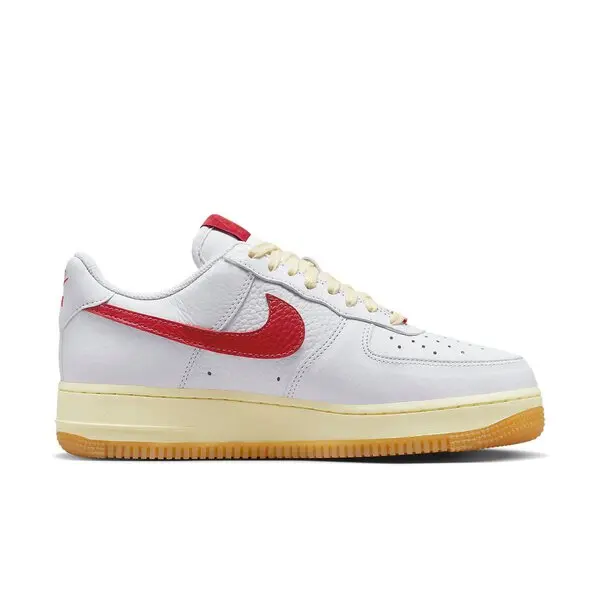 Nike Force 1 '07 Lace-up Sneakers - White/red/gum