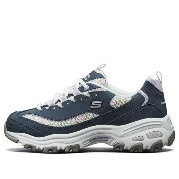 Sketchers D'lites 1.0 Casual Low Top Sneakers - Blue/white