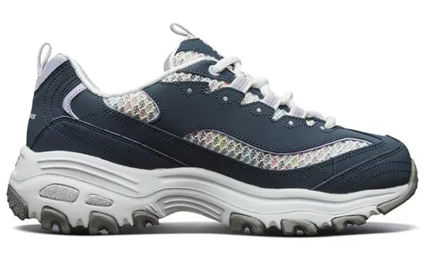 Sketchers D'lites 1.0 Casual Low Top Sneakers - Blue/white