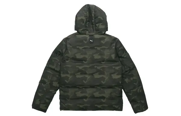 PUMA Camouflage Hooded Down Jacket