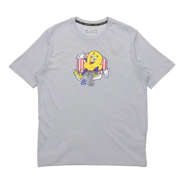 Under Armour Curry Popcorn Short Sleeve Grey - Light Grey