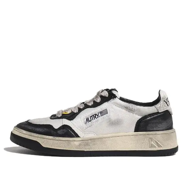 AUTRY Low Super Vintage Mesh Sneakers - White/black