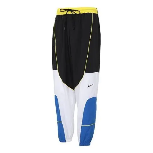 Nike Colorblock Track Pants - Black/white/yellow