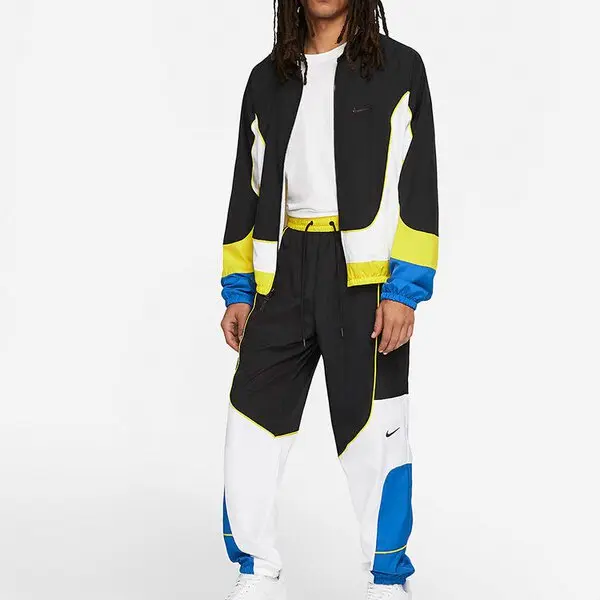 Nike Colorblock Track Pants - Black/white/yellow