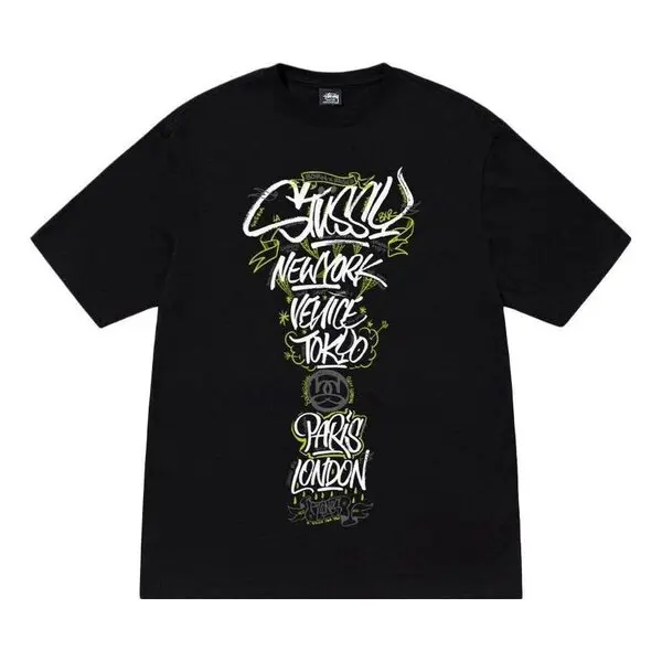 StÜssy X Born X Raised Handstyles Tee - Black