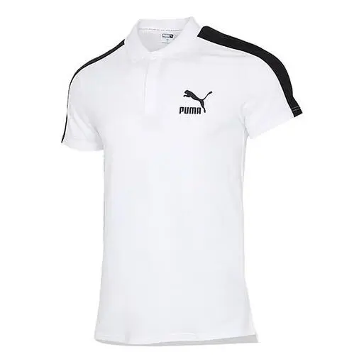 PUMA Iconic T7 Polo Shirt 'white Black