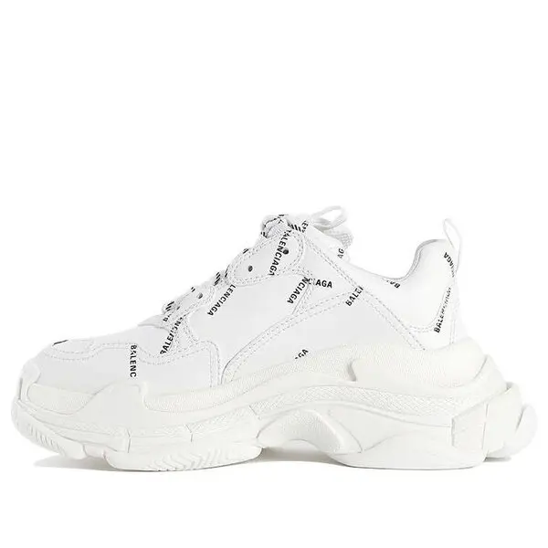 Balenciaga Triple S All Over Logo Sneakers - White