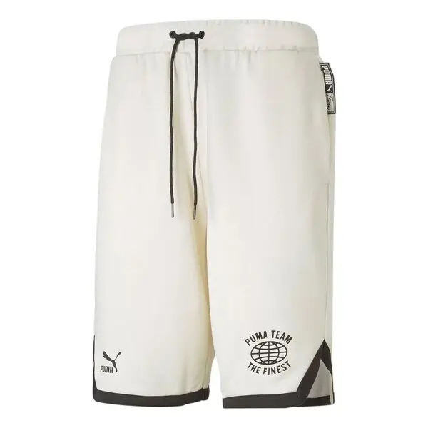 PUMA 8 Pt Logo Team Shorts - White