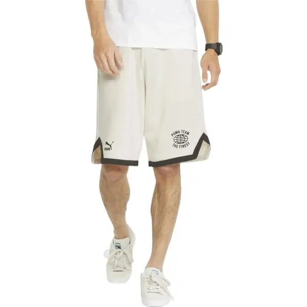 PUMA 8 Pt Logo Team Shorts - White
