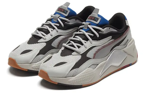 PUMA Rs-x3 'grids' Low Top Sneakers - Gray/black/silver
