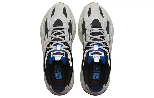 PUMA Rs-x3 'grids' Low Top Sneakers - Gray/black/silver