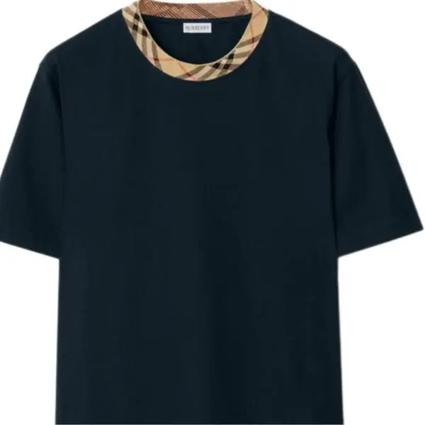 Burberry 26 Check Trim Cotton T-shirt
