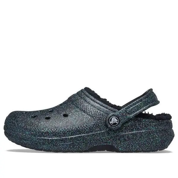 CROCS Classic Glitter Lined Clogs - Starry Skies