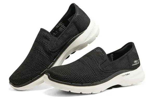 Sketchers Go Walk 6 Slip-on Athletic Shoes - Black/white