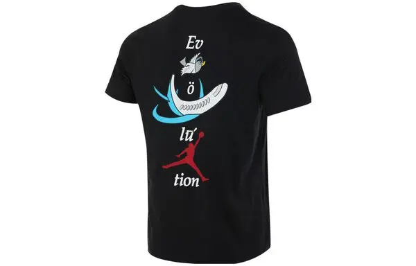 JORDAN Evolution T-shirt 'black - Black/multi-color