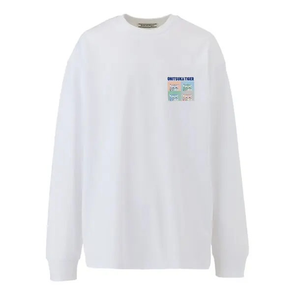 Onitsuka Tiger Graphic Long Sleeves T-shirt 'white Purple