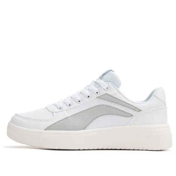 LI-NING Classic Skateboarding Sneakers - White/gray