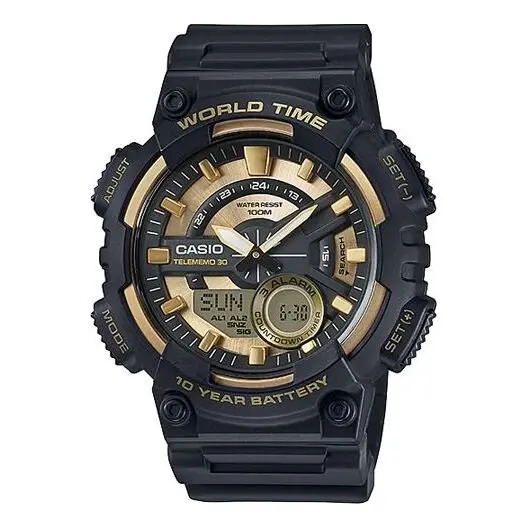 Casio G Shock Quartz Sports Analog - Black