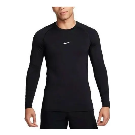 Nike Pro Dri-fit Slim Long-sleeve Fitness Top - Black