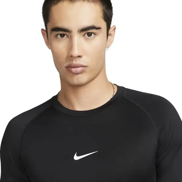 Nike Pro Dri-fit Slim Short-sleeve Top - Black/multi-color