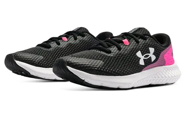 Under Armour Charged Rogue 3 Sneakers - Black/white/pink