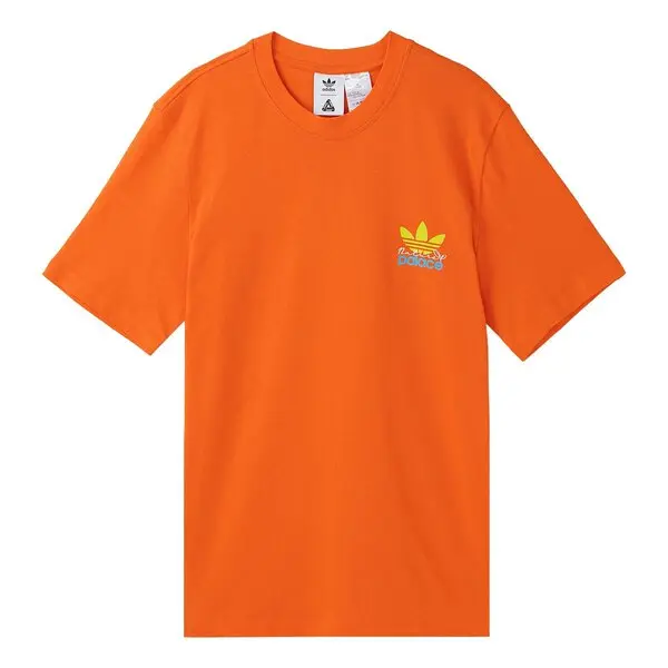 Adidas Originals X Palace Crossover Alphabet Round Neck Short Sleeve Orange - Default Color