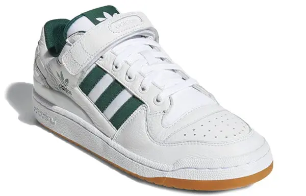 Adidas Forum Low Green Gum Sneakers - White