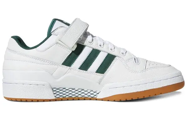 Adidas Forum Low Green Gum Sneakers - White