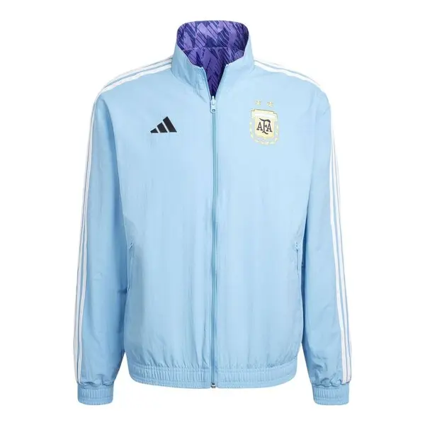 Adidas Argentina National Team Anthem Track Jacket - Light Blue