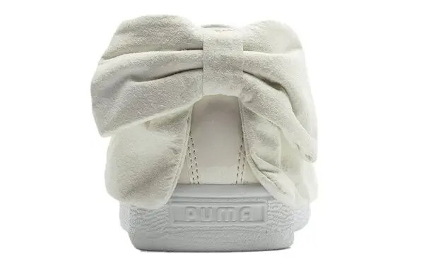PUMA Basket Suede Bow Sneakers - White