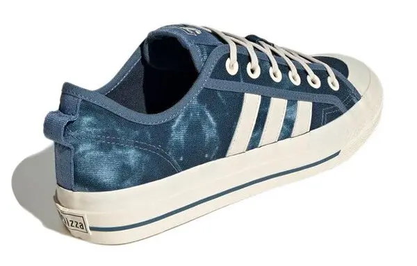 Adidas Nizza Rf Bleached Crew Navy Low Top Sneakers - Blue