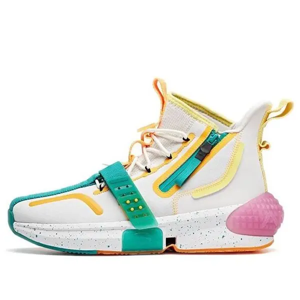 ANTA X Dragon Ball Super 'gotenks' High-top Sneakers - White/green/pink