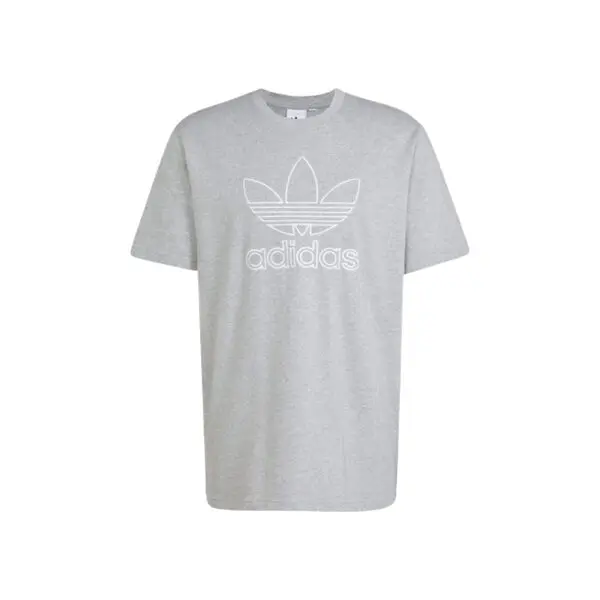 Adidas Adicolor Outline Trefoil T-shirt Asia Sizing - Grey