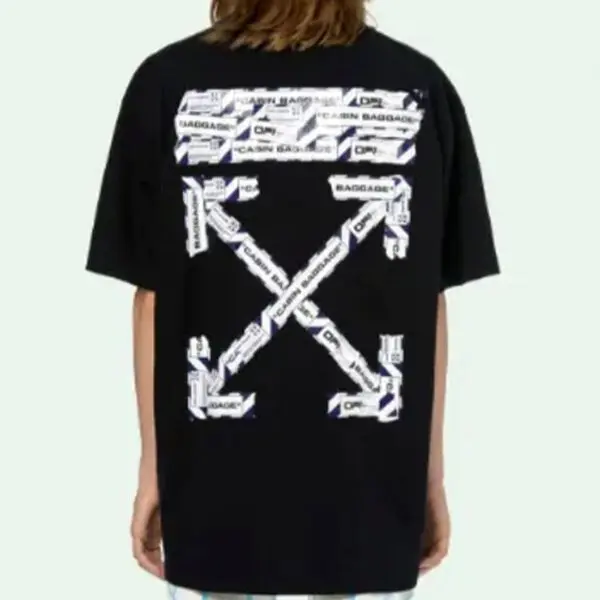 Off-White Airport Tape Over T-shirt - Black
